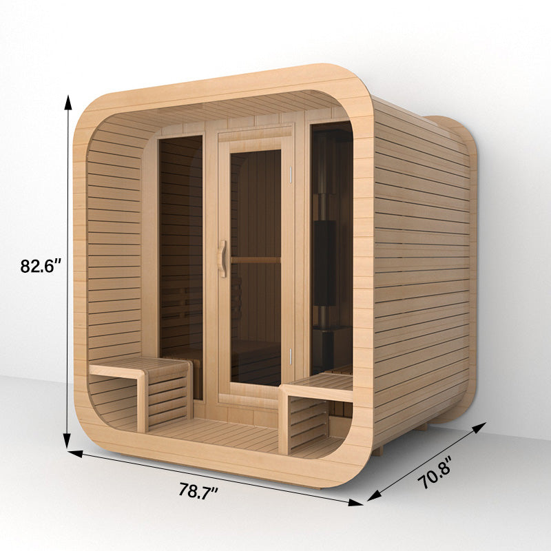 SAUNAONES® Square Sauna Minimalist Refresh 1 – Saunaones
