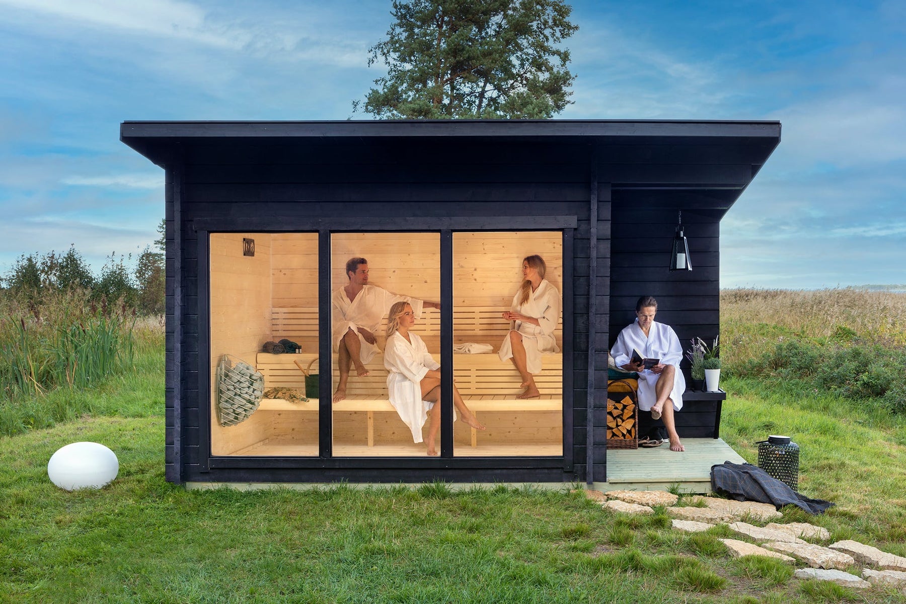 SAUNAONES® Large Cabin Sauna Eco Oasis 3 – Saunaones
