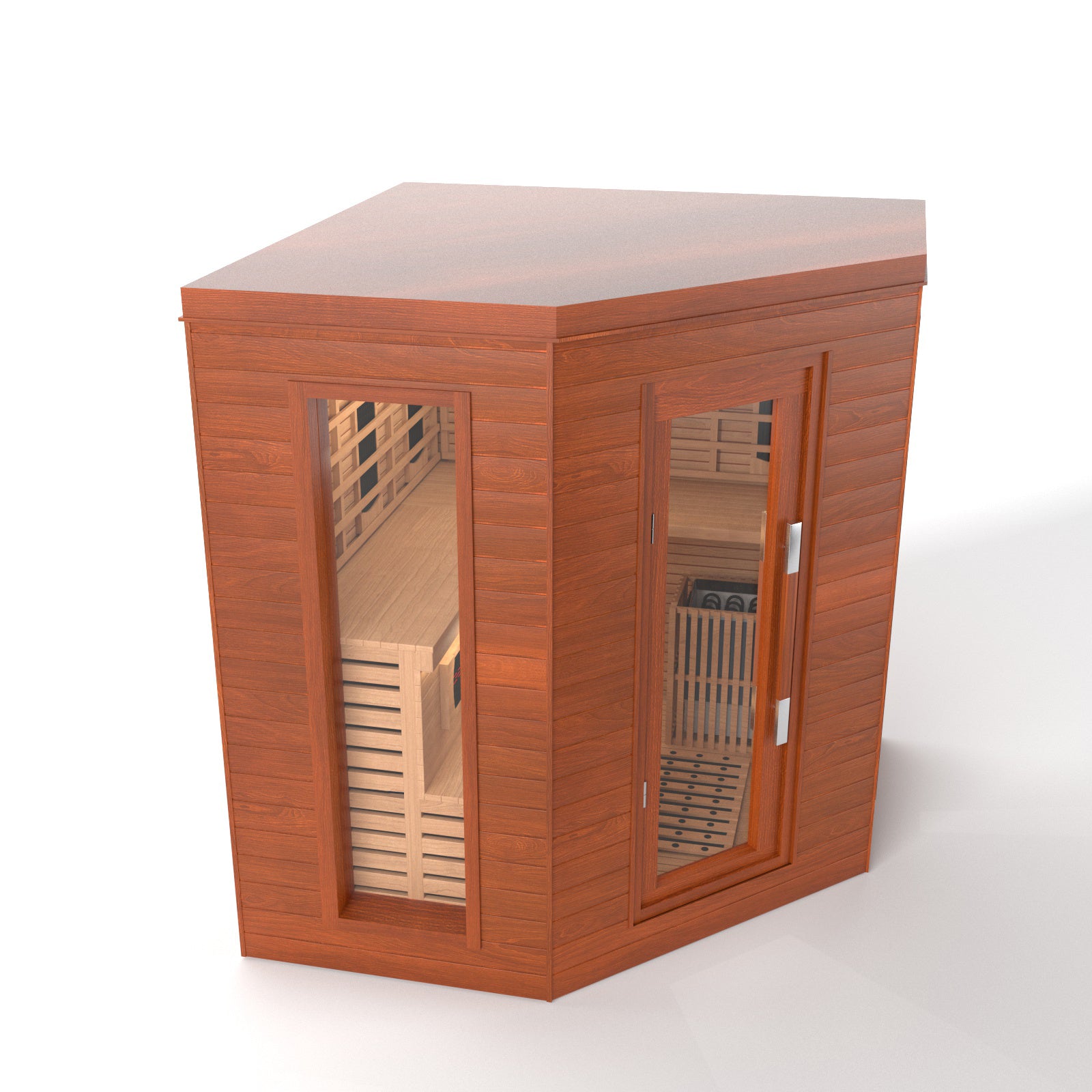 SAUNAONES® LUNA LUXURY CABIN CORNER SAUNA – Saunaones
