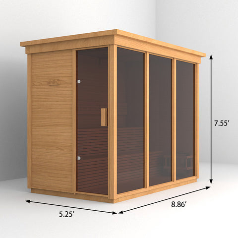 SAUNAONES™ Square Sauna Minimalist Refresh 2 – Saunaones